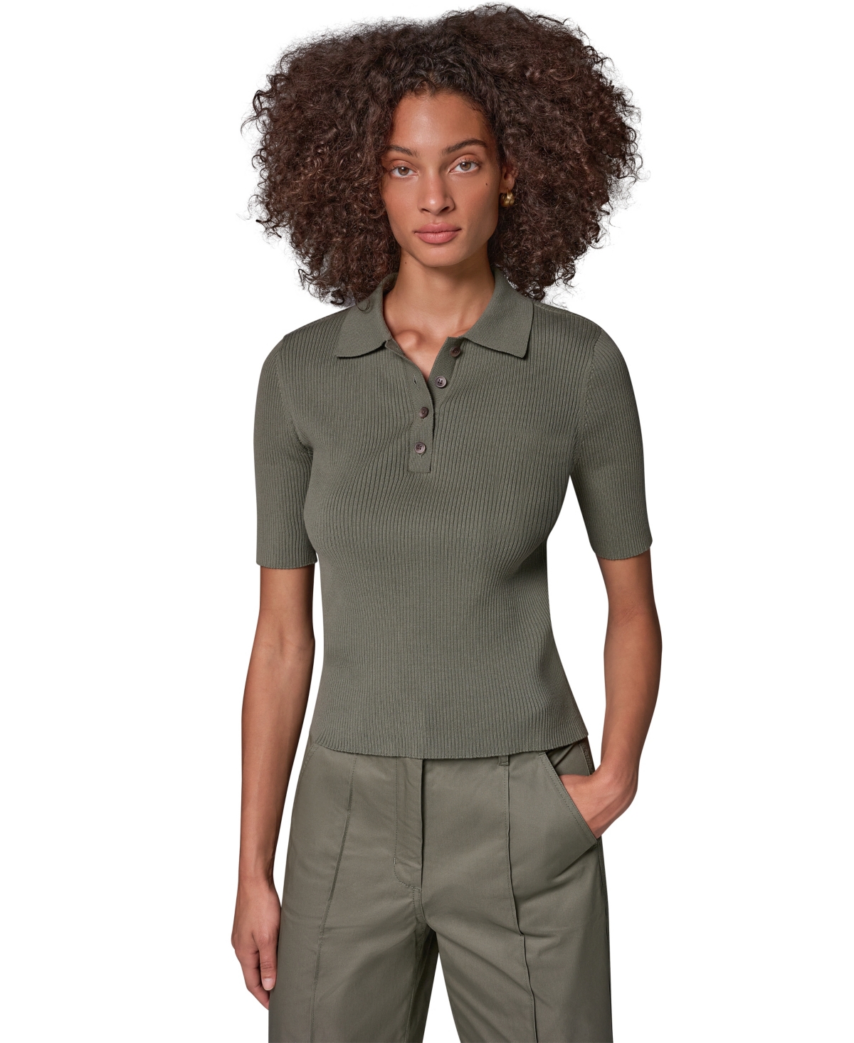 Click here for Donna Karan Weekend Womens Elbow-Sleeve Ribbed But... prices