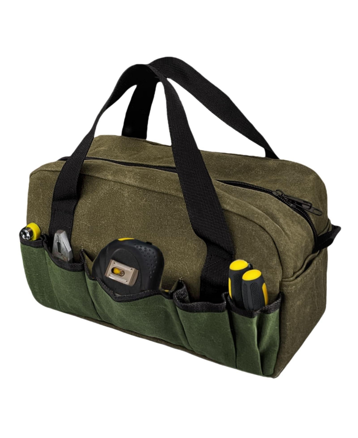 Click here for Xdovet Waxed Canvas Tool Bag Organizer Tote - Brow... prices