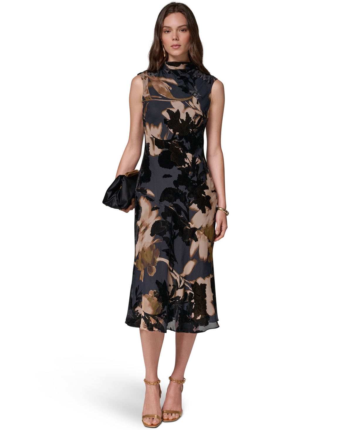 Click here for Donna Karan New York womens Printed Velvet Burnout... prices