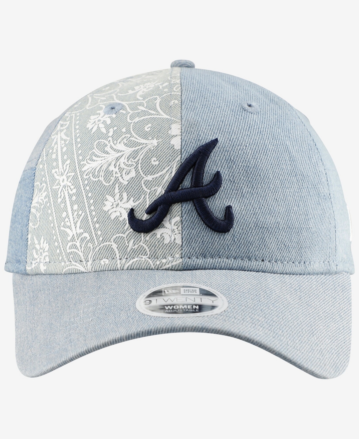 Click here for New Era Womens Atlanta Braves Denim Patchwork 9TWE... prices