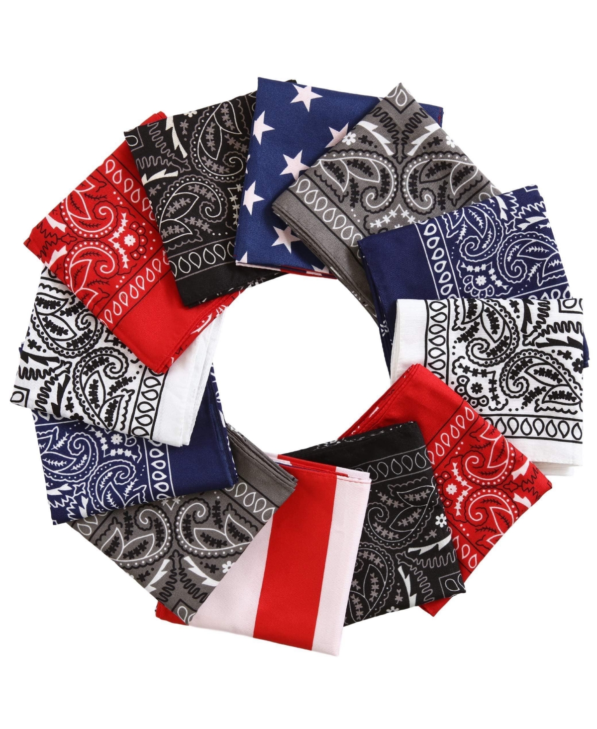 Click here for Piscifun Paisley Patriotic Bandana Headband Multip... prices