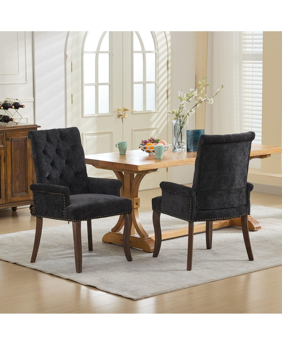Click here for Clihome Upholstered Chenille Fabric Accent Dining... prices