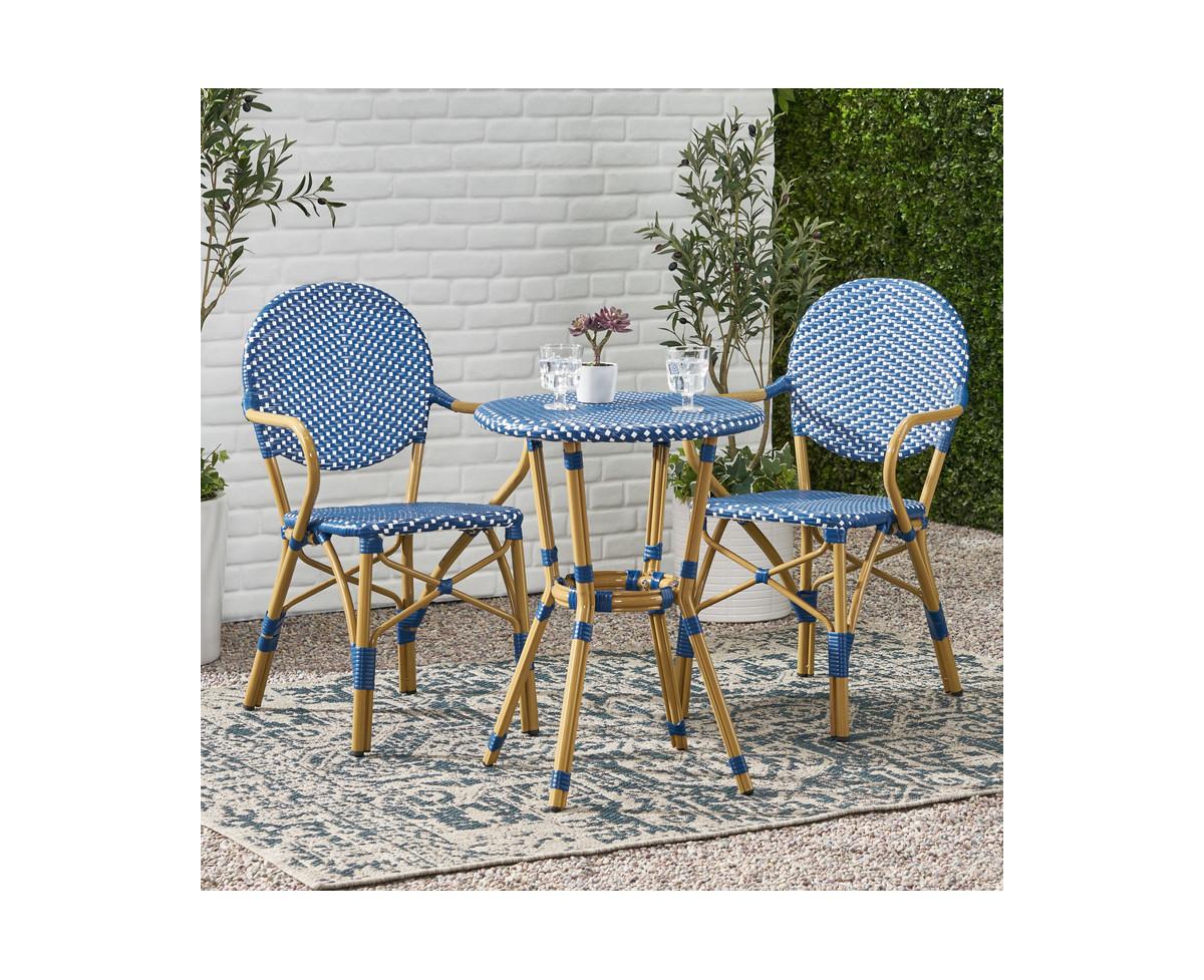 Click here for sumyeg French Style 3-Piece Rattan Bistro Set with... prices
