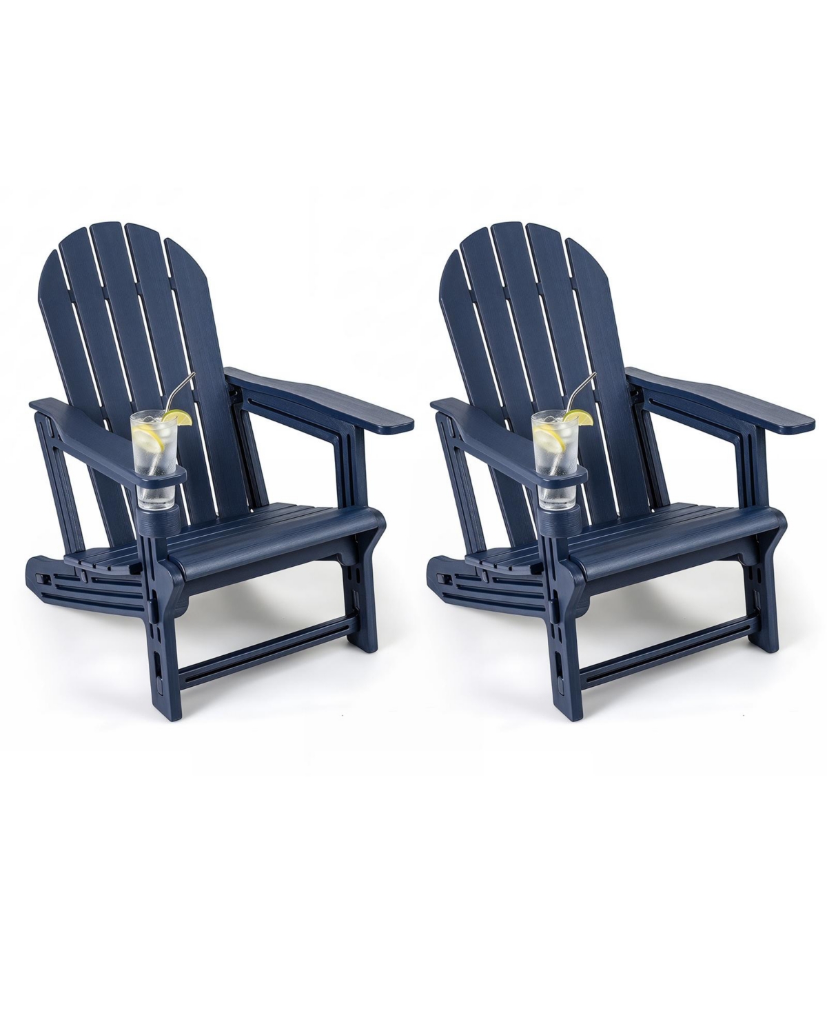 Click here for Gymax 2 Piece Adirondack Chair with Cup Holder and... prices