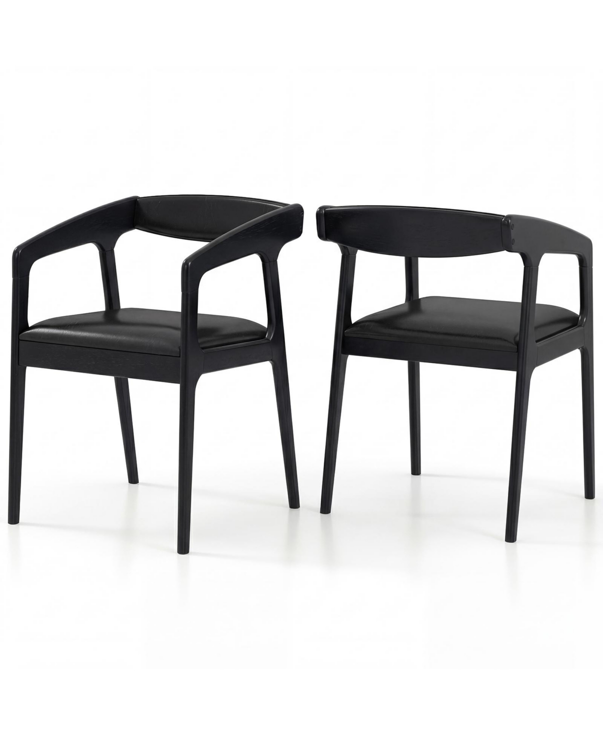 Click here for Gymax 2Piece Accent Armchairs Upholstered Pu Leath... prices