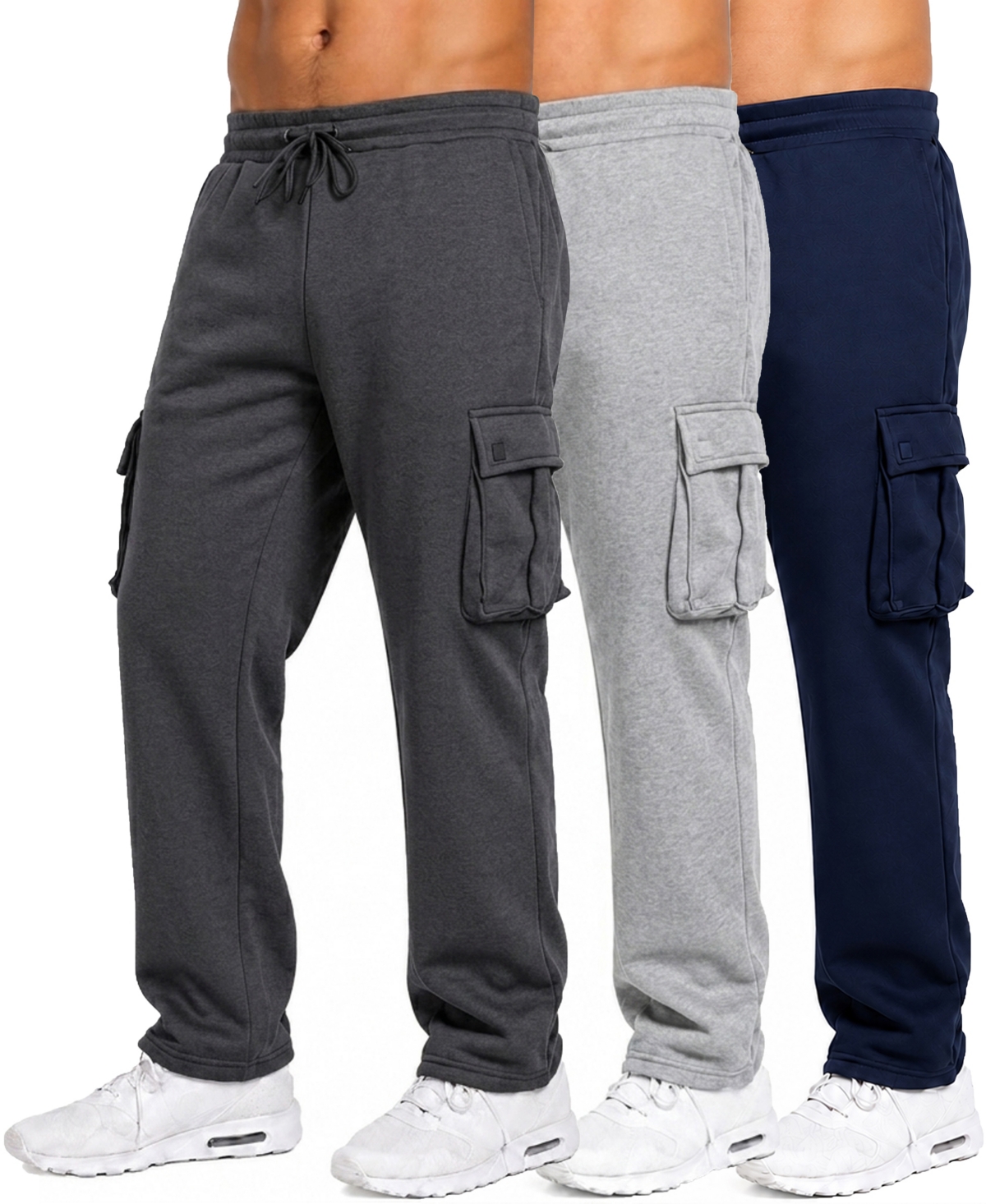 Click here for Blue Ice Mens Fleece-lined Cargo Sweatpants  3-Pie... prices