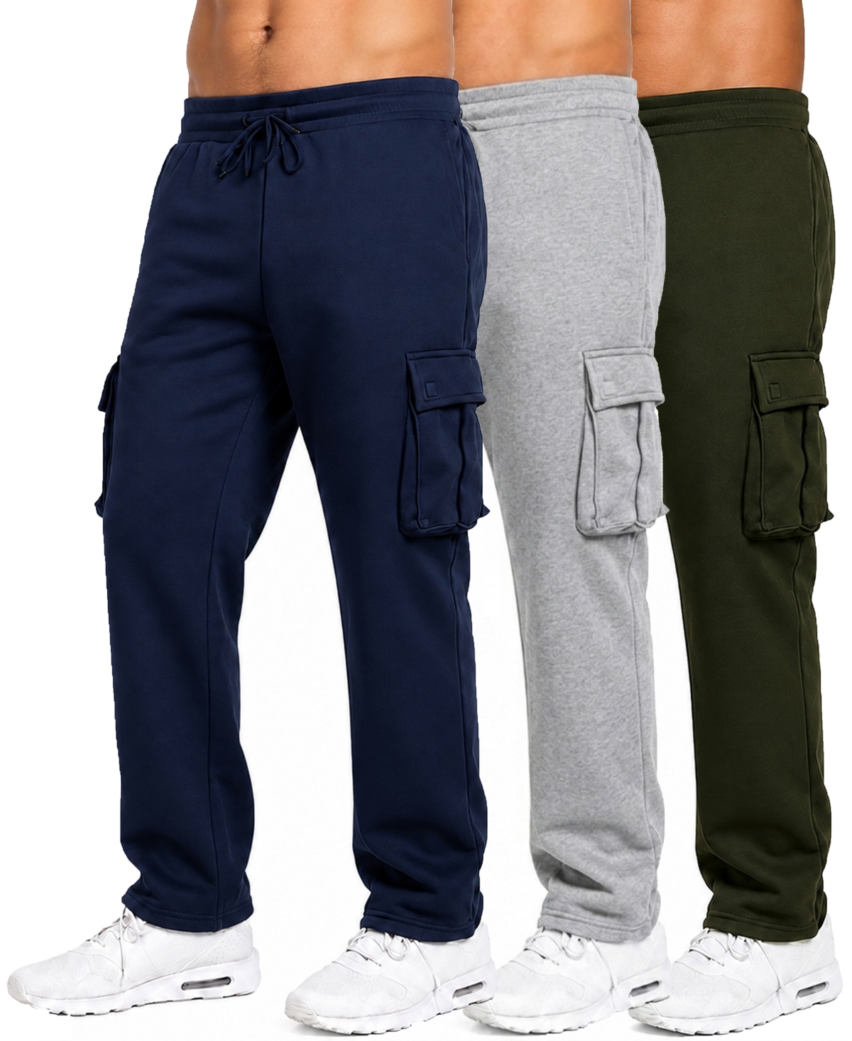 Click here for Blue Ice Mens Fleece-lined Cargo Sweatpants  3-Pie... prices