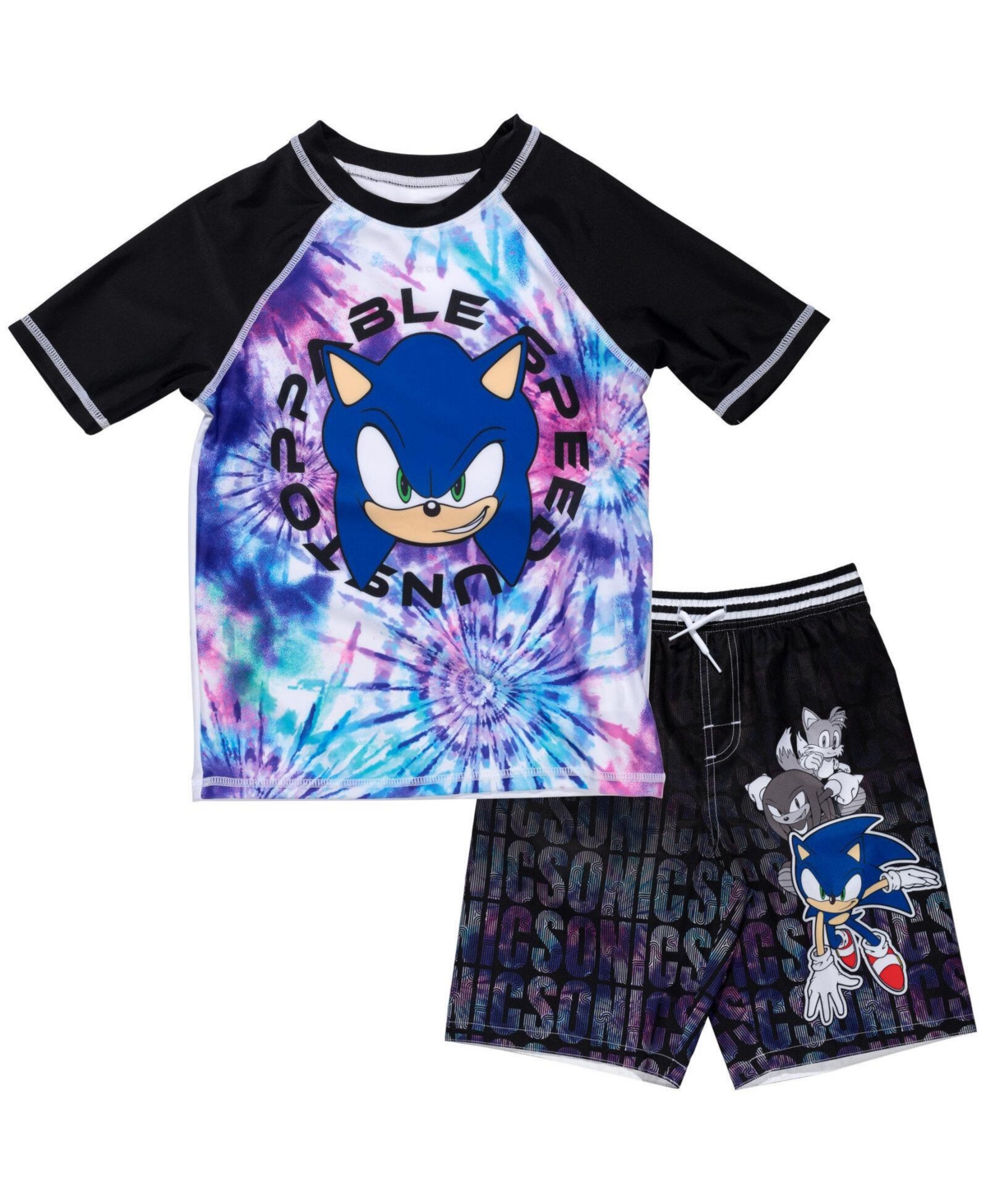 Click here for Sonic The Hedgehog Big Boys 2-Piece Swimwear Rash... prices