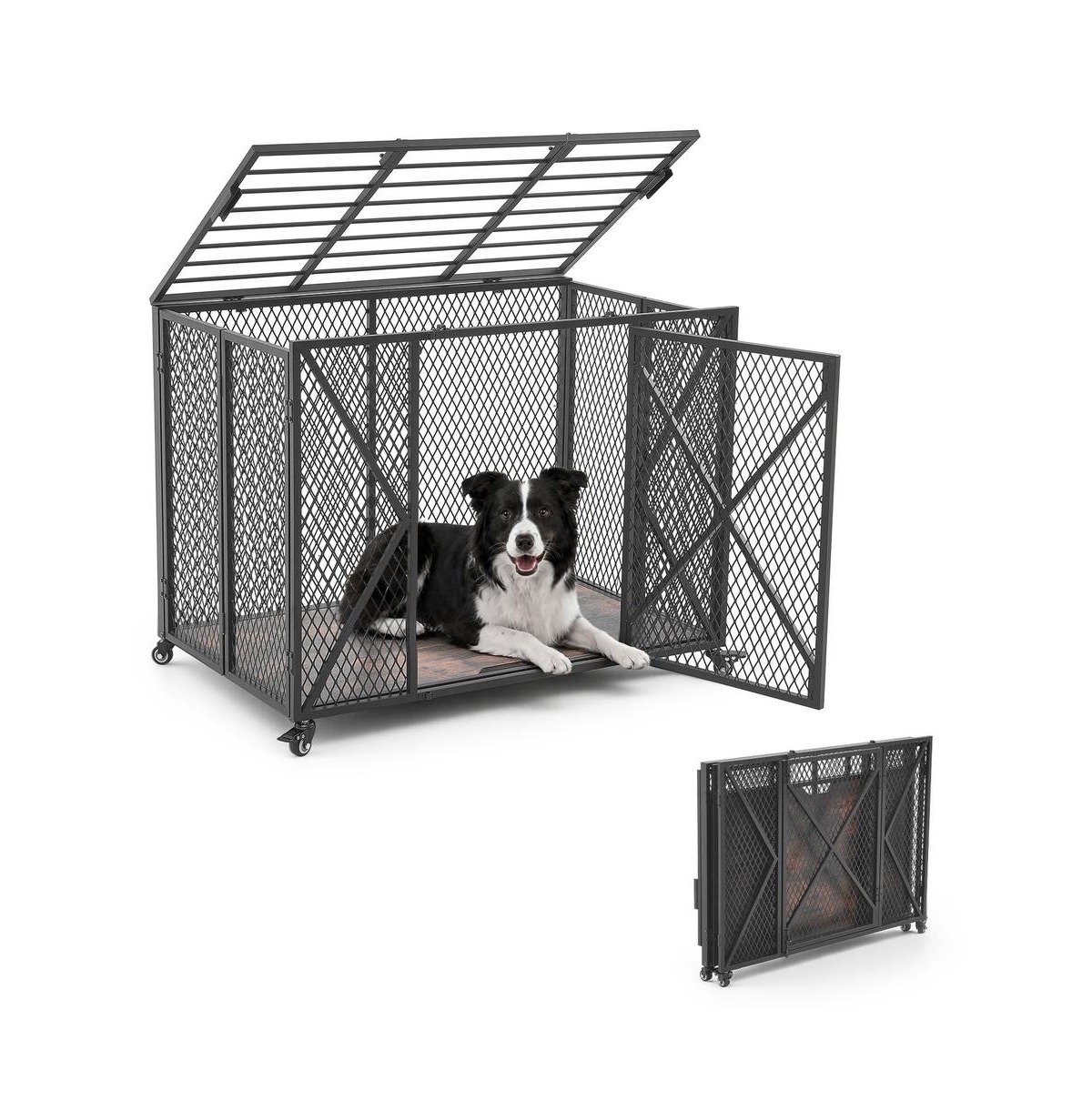 Click here for Ruie 38 in Heavy Duty Dog Crate with Double Doors... prices