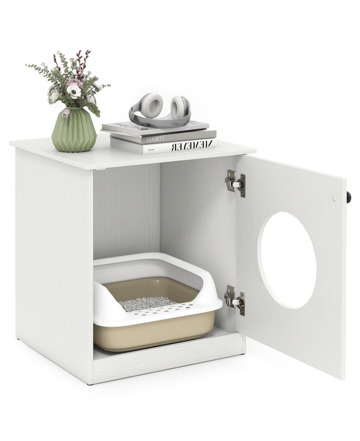 Click here for Ruie Modern Cat Litter Box Enclosure Side Table wi... prices