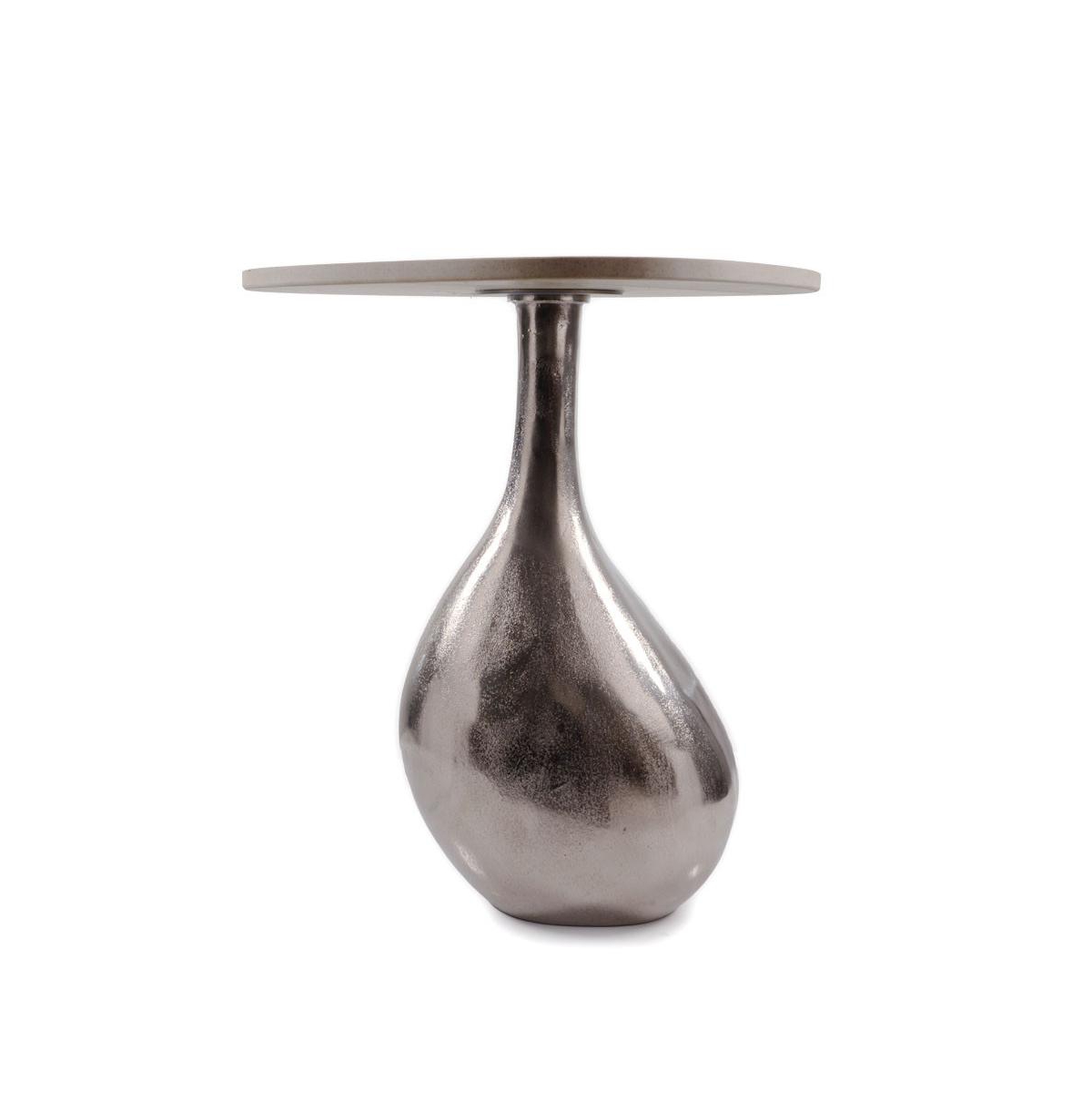 Click here for HomeRoots 22 Cast Aluminum And Marble Pedestal End... prices