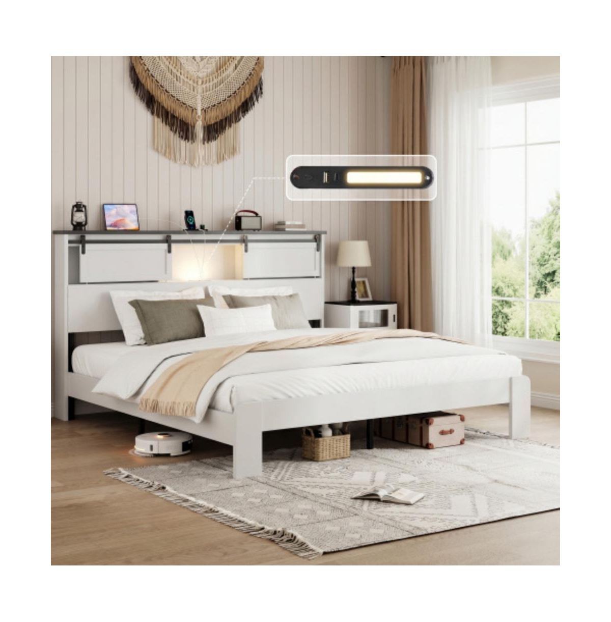 Click here for Lucky One King Size Metal Bed Frame with Storage H... prices