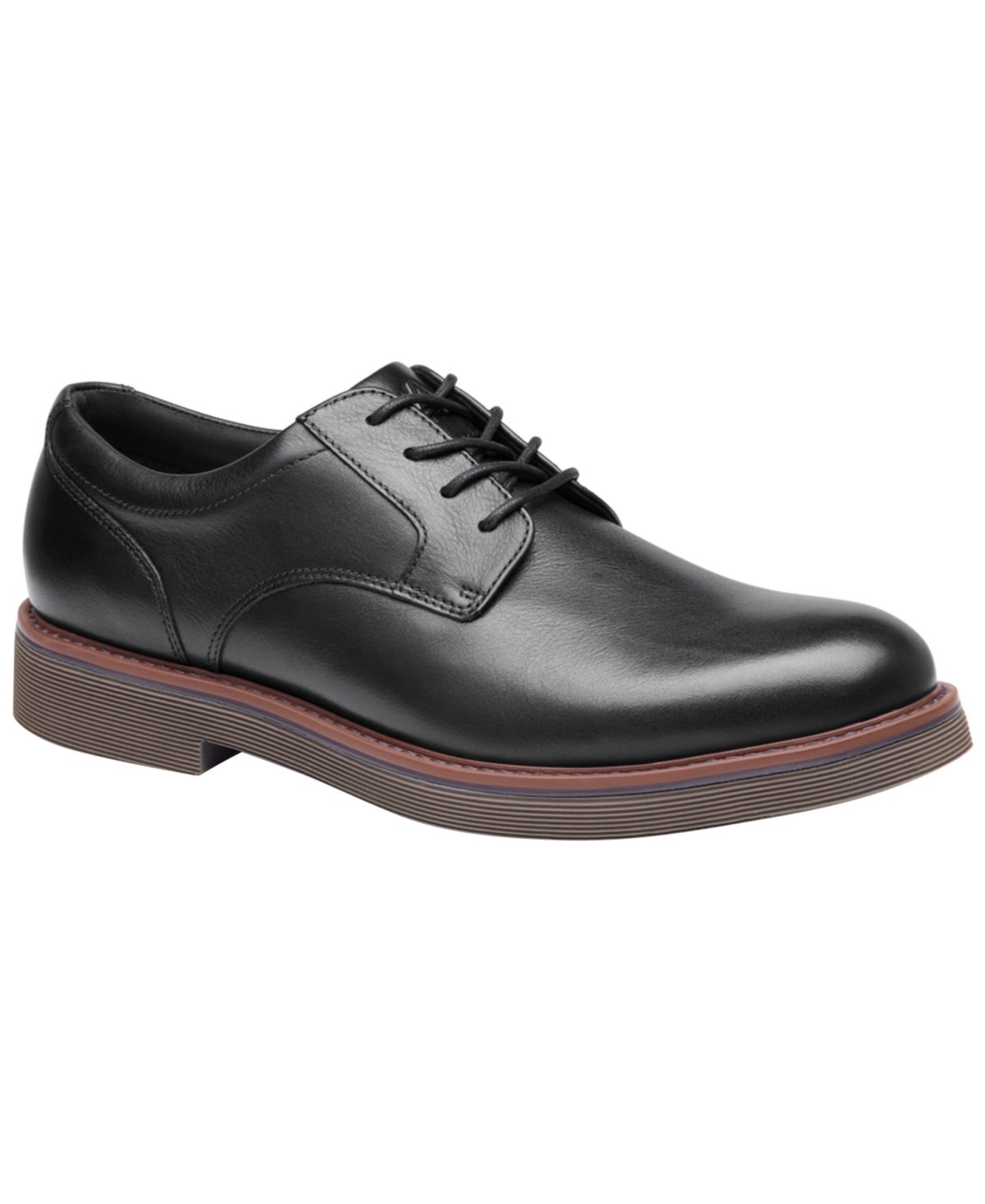 Click here for Johnston & Murphy Mens Reese Plain-Toe Shoes - Bla... prices