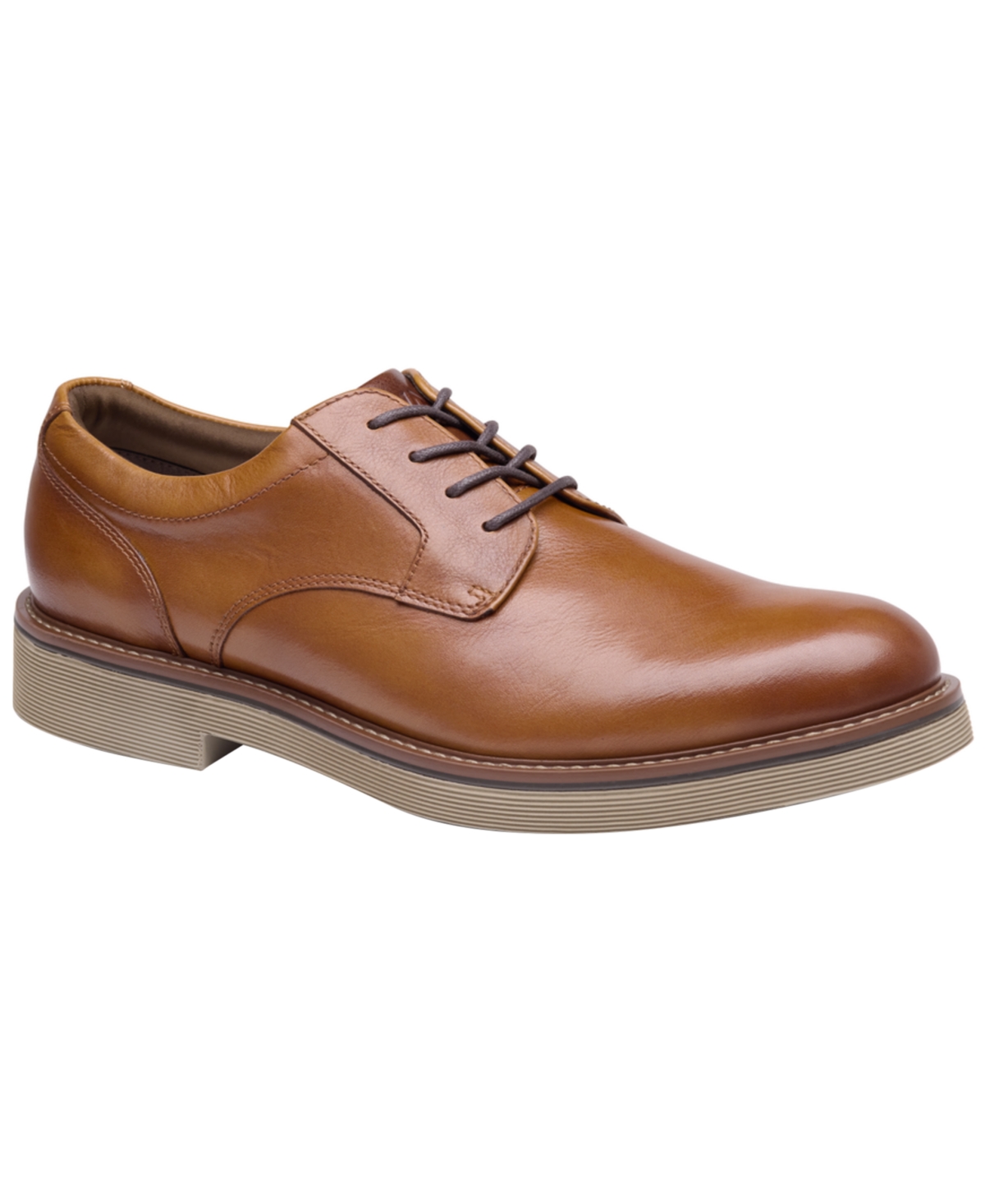 Click here for Johnston & Murphy Mens Reese Plain-Toe Shoes - Tan... prices