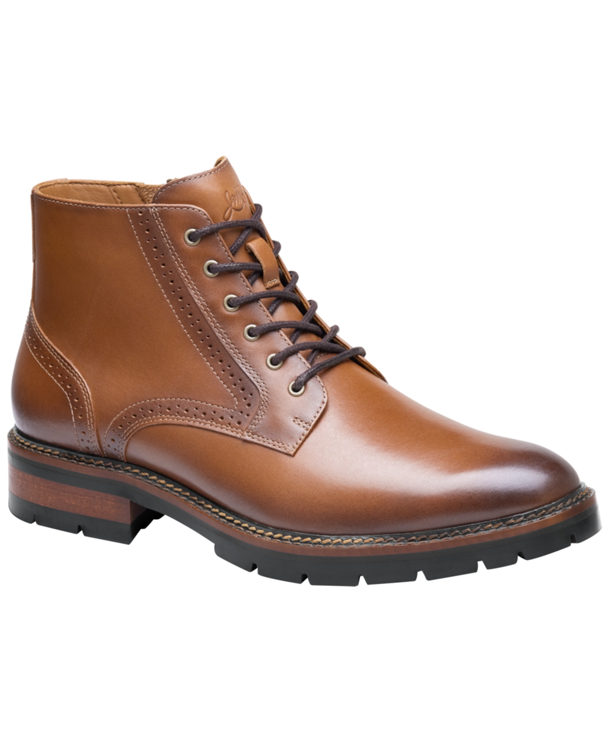 Click here for Johnston & Murphy Mens Keegan Plain-Toe Boots - Ta... prices