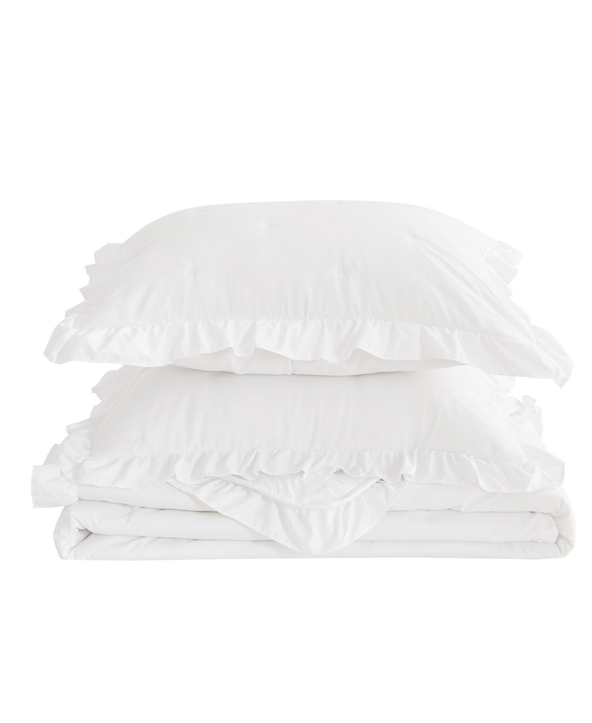 Click here for Linery & Co Dot Stitch Ruffled Quilt Set With Sham... prices