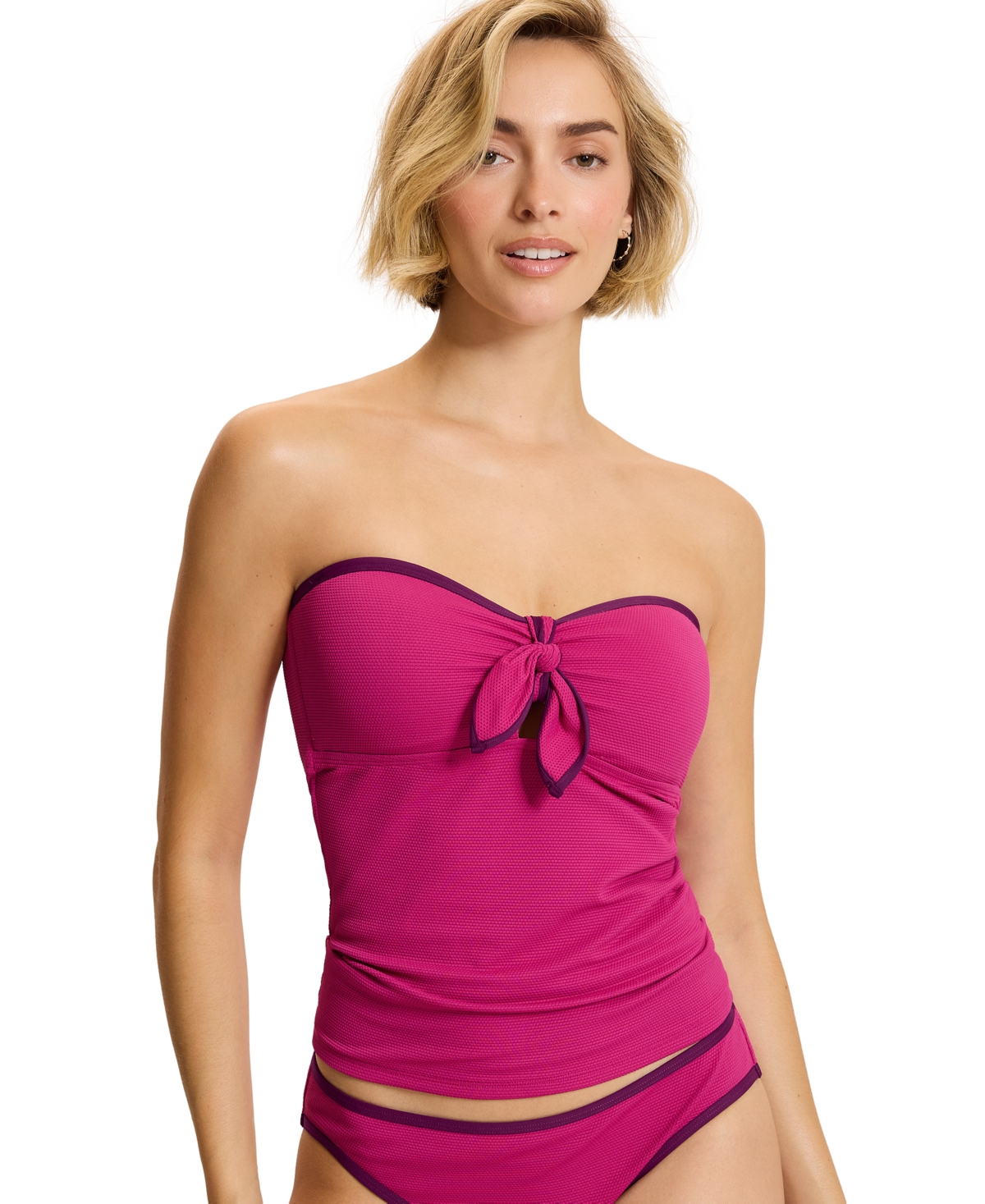 Click here for Tommy Bahama Womens Bandeau Neck Tankini Top - Hib... prices