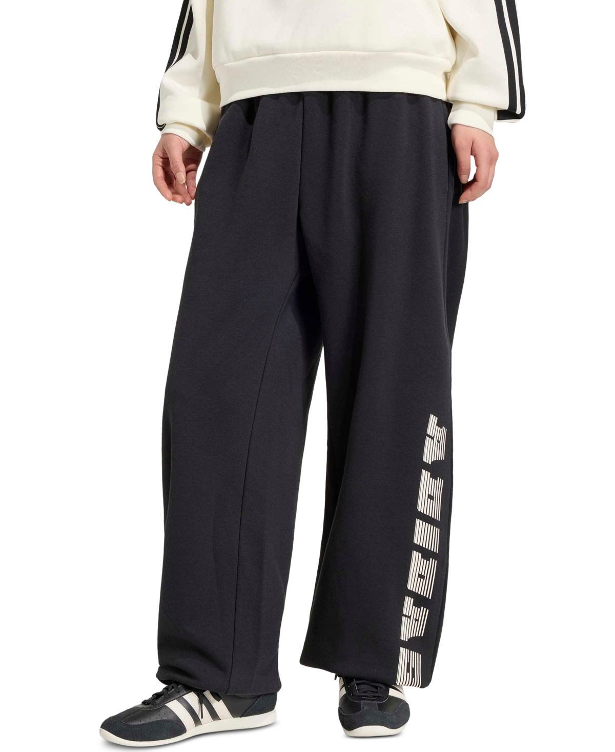 Click here for adidas Womens Racing Wide-Leg Graphic Sweatpants -... prices