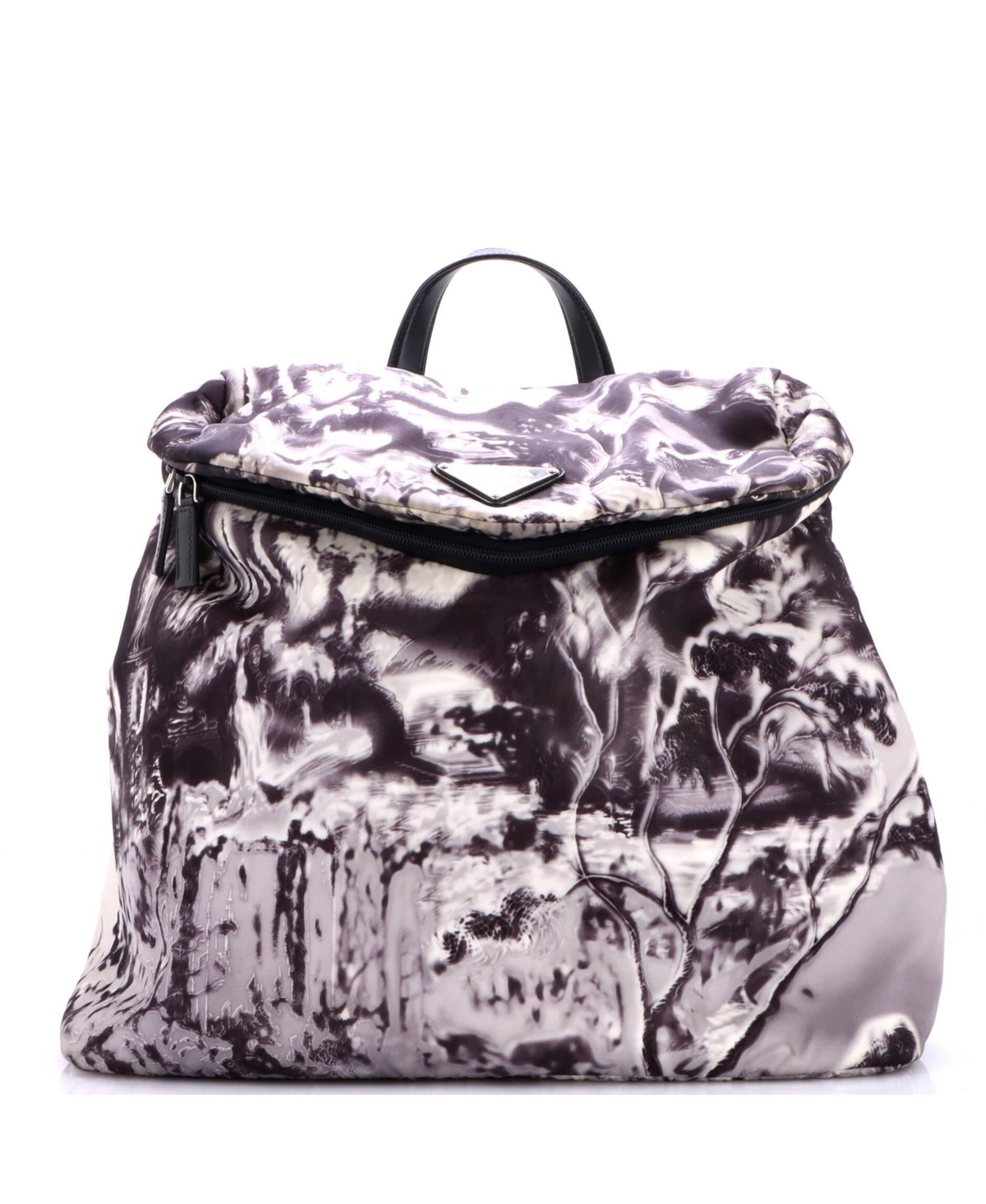 Click here for Pre-Owned Prada Signaux Backpack Printed Nylon - B... prices