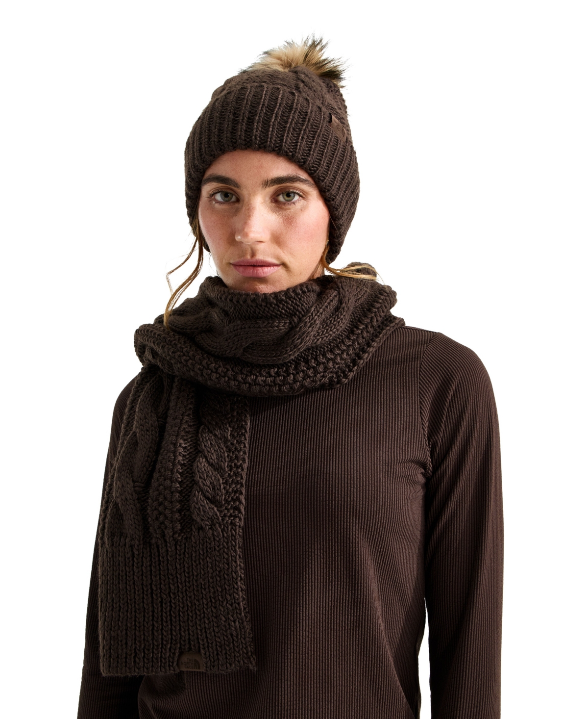 Click here for The North Face Womens Oh Mega Beanie & Scarf  2-Pi... prices