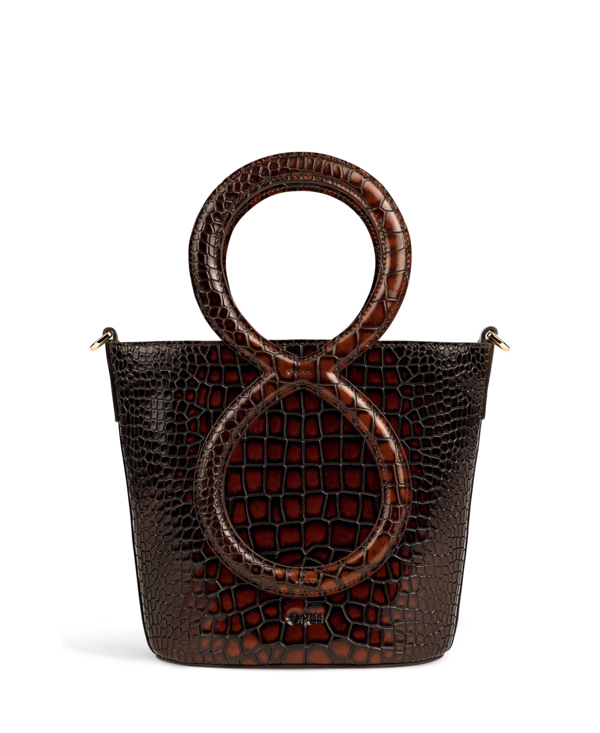 Click here for Fini Infinity Bag - Crocodile Embossed - Burgundy... prices