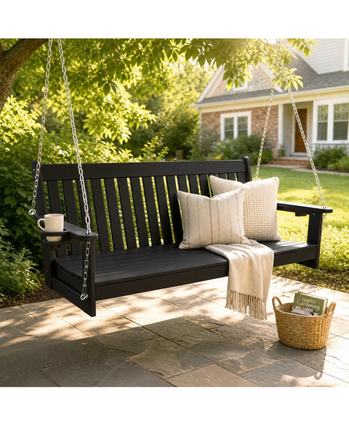 Click here for Innovaze 5 feet 3-Seater Hdpe Porch Swing with Cha... prices