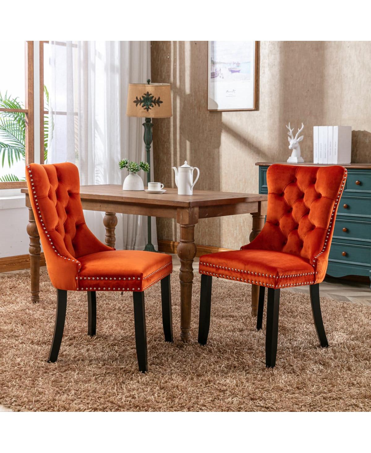 Click here for Maison Boucle Upholstered Dining Chairs   Beige Ve... prices