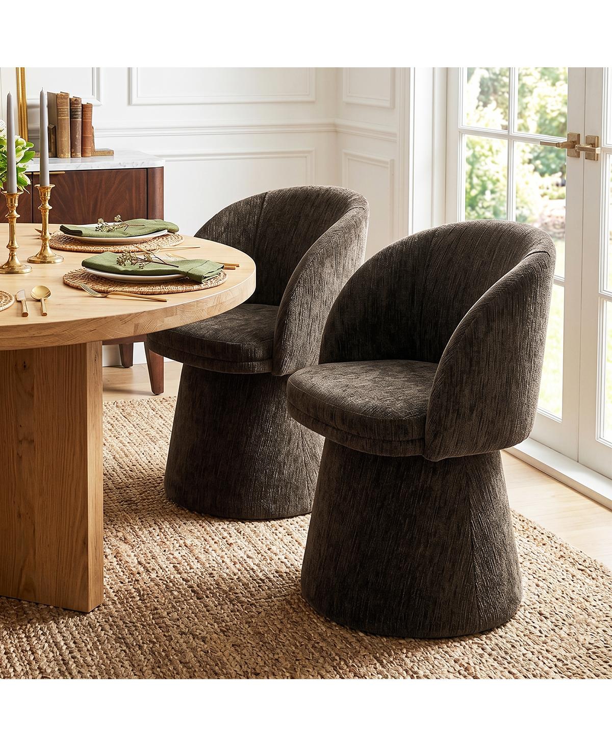 Click here for Maison Boucle Modern Swivel Dining Chair Set of 2... prices