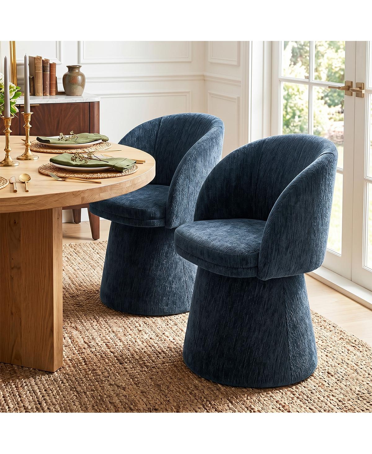 Click here for Maison Boucle Modern Swivel Dining Chair Set of 2... prices