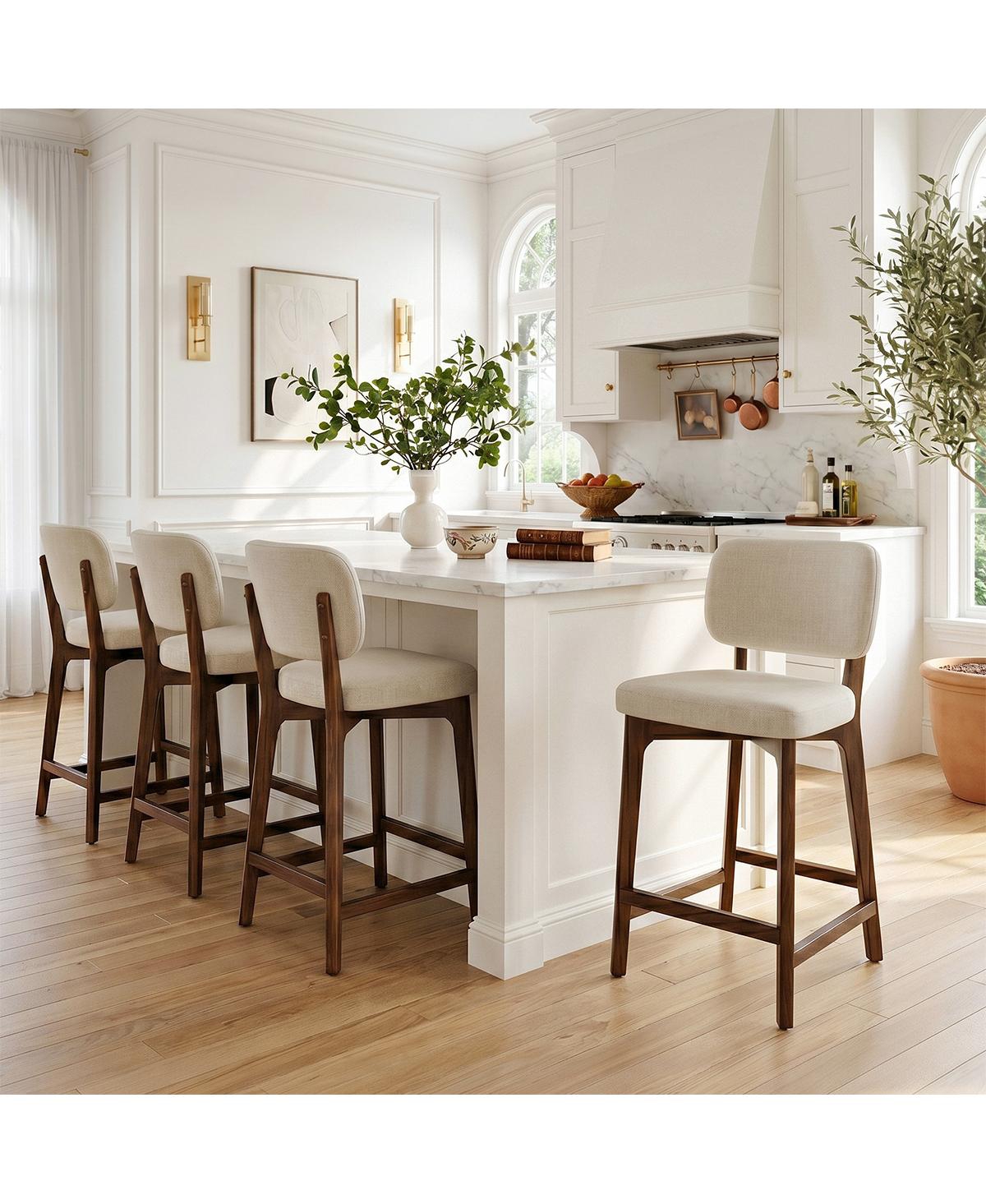 Click here for Maison Boucle Upholstered Counter Height Bar Stool... prices