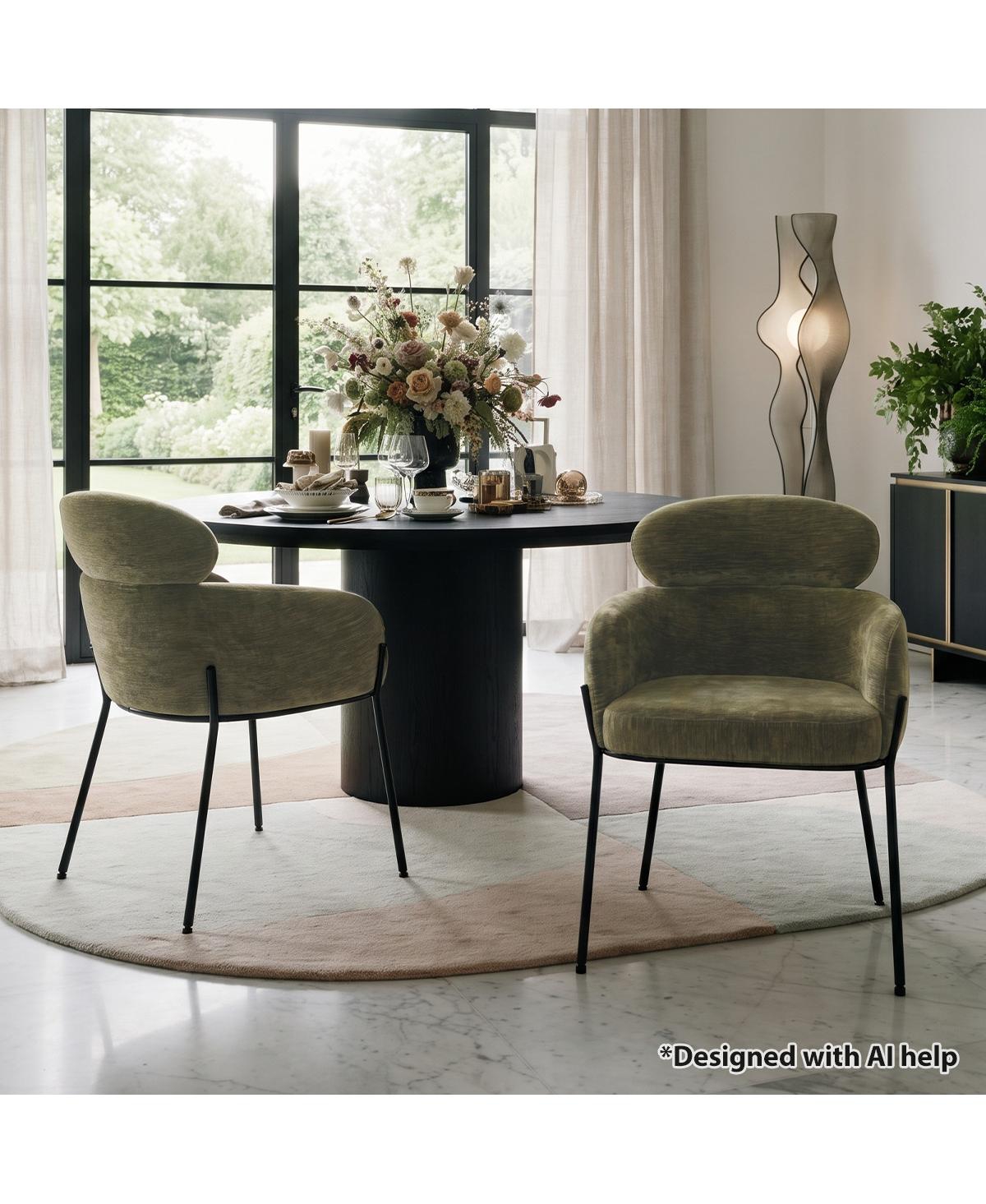 Click here for Maison Boucle Modern Upholstered Dining Chair Set... prices