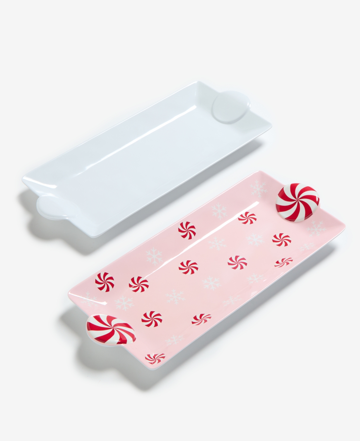 Click here for Tinsel And Frost Melamine Peppermint Tray  Set of... prices