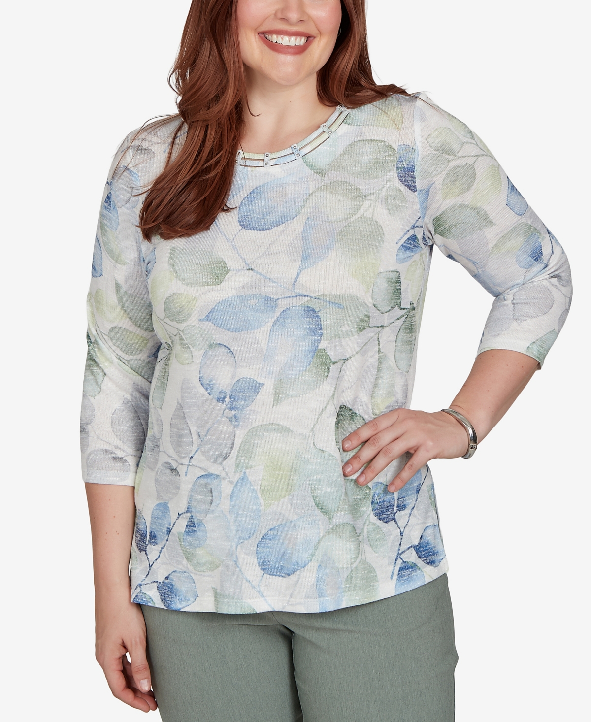 Click here for Alfred Dunner Petite Provence Watercolor Allover L... prices
