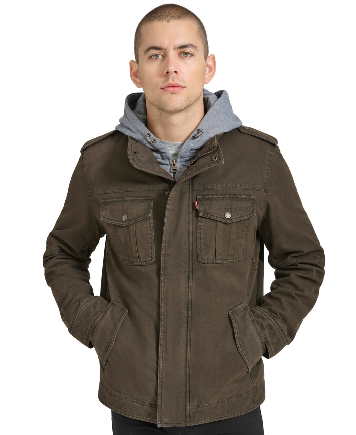 Click here for Levis Mens Sherpa Lined Two Pocket Hooded Trucker... prices