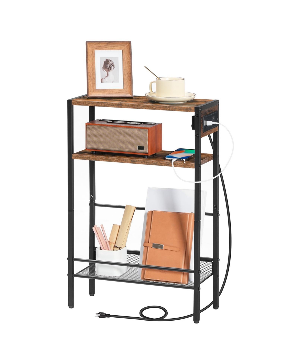 Click here for Slickblue Compact Side Table with Charging Station... prices