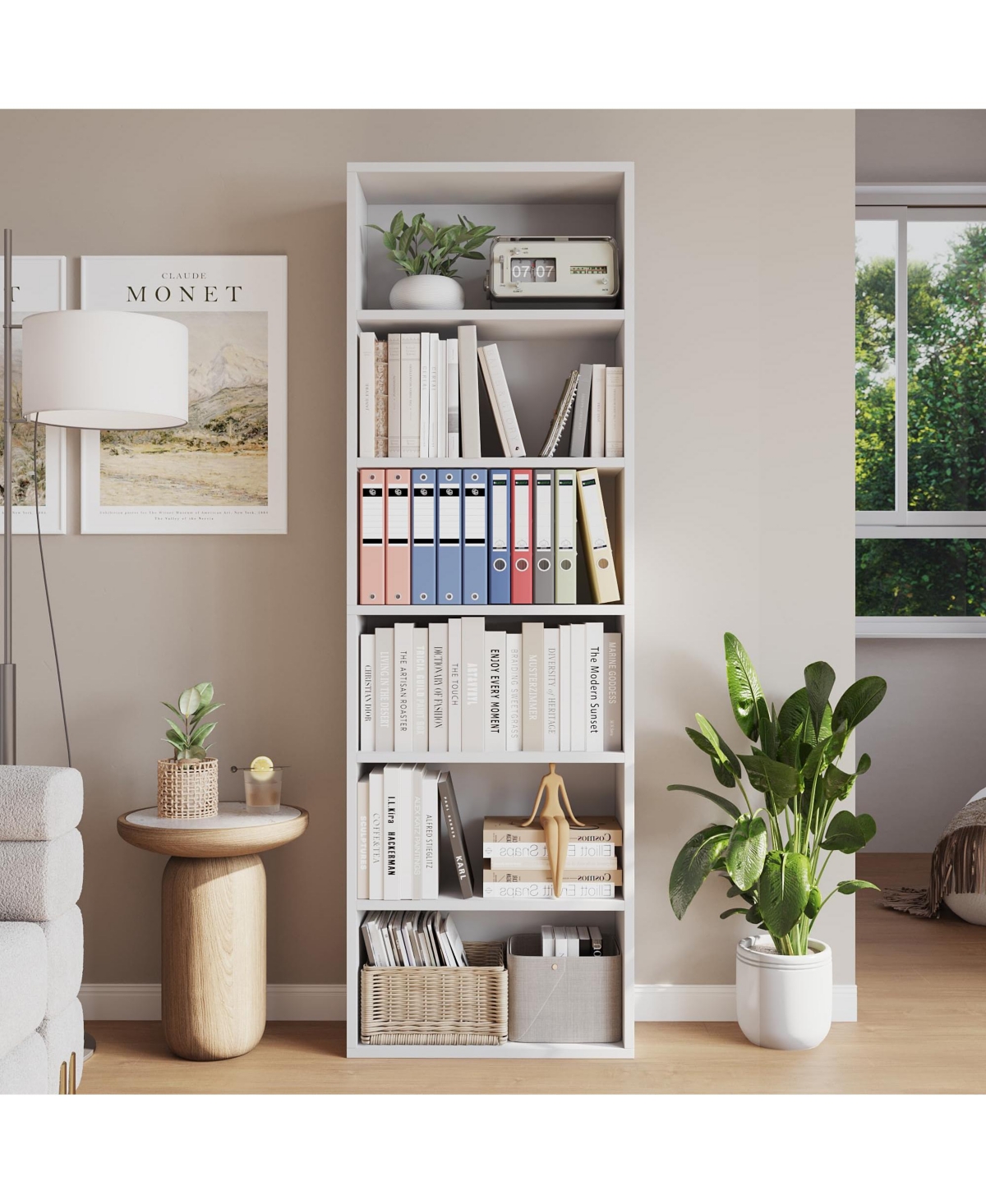 Click here for homfan 71.4 6-Tier Bookcase  Industrial Rustic Bro... prices
