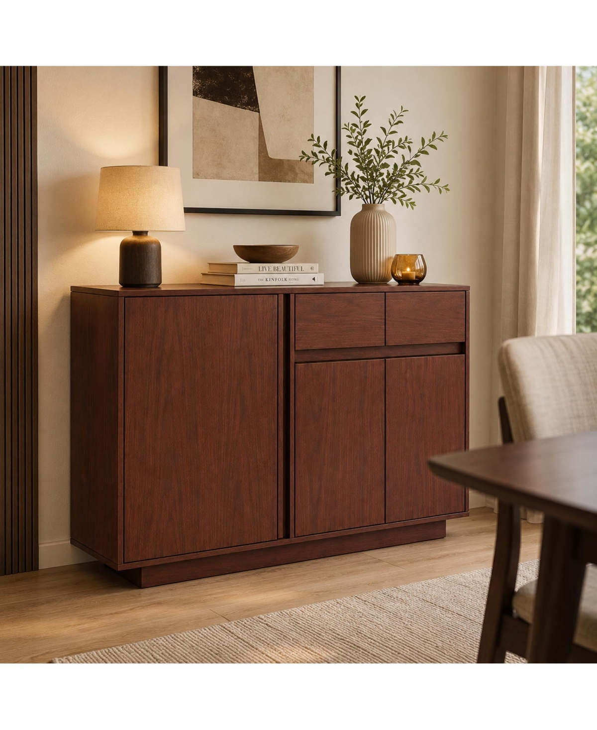 Click here for homfan 55 Inch Buffet Cabinet  3 Doors and 2 Drawe... prices