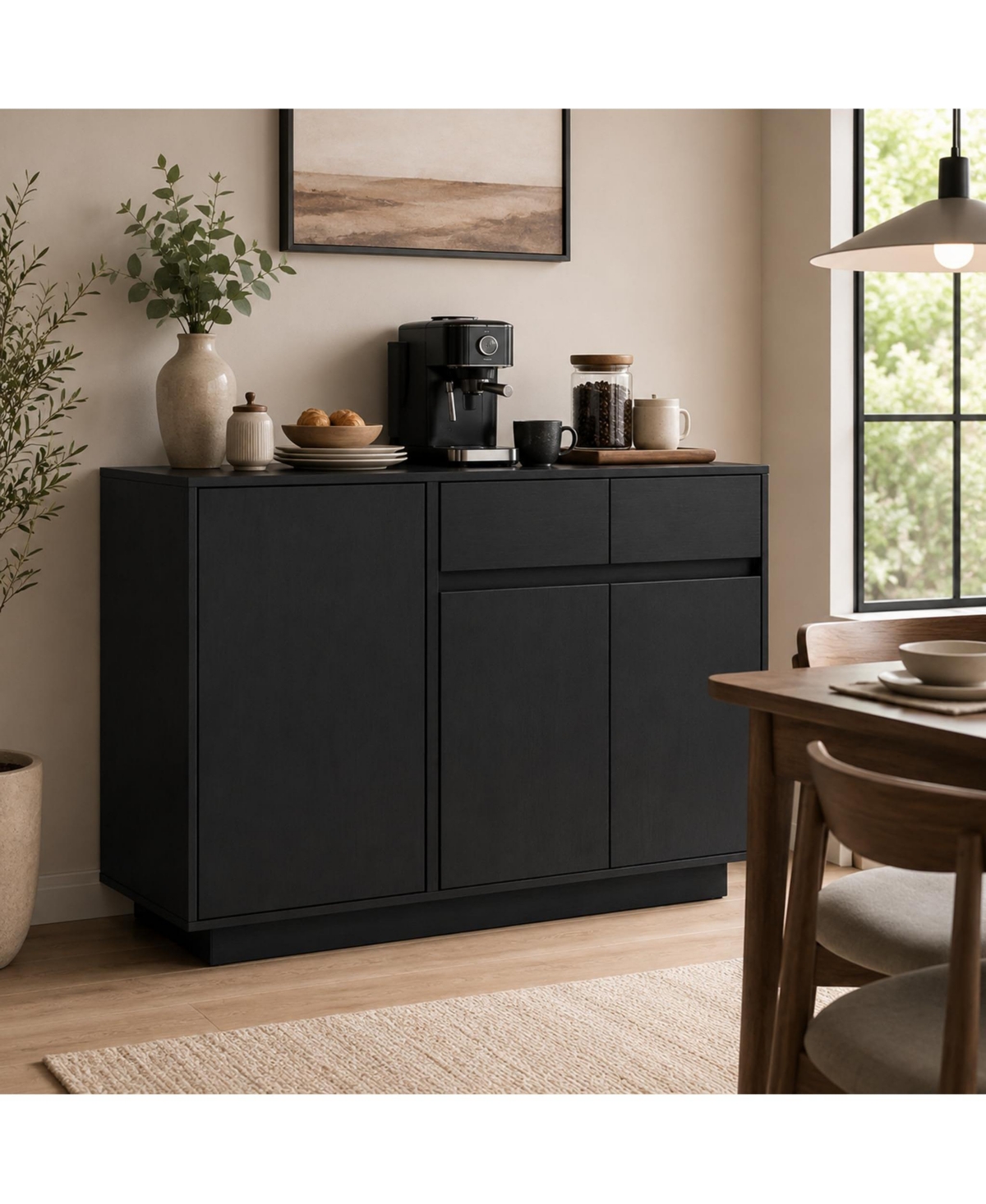 Click here for homfan 55 Inch Buffet Cabinet  3 Doors and 2 Drawe... prices