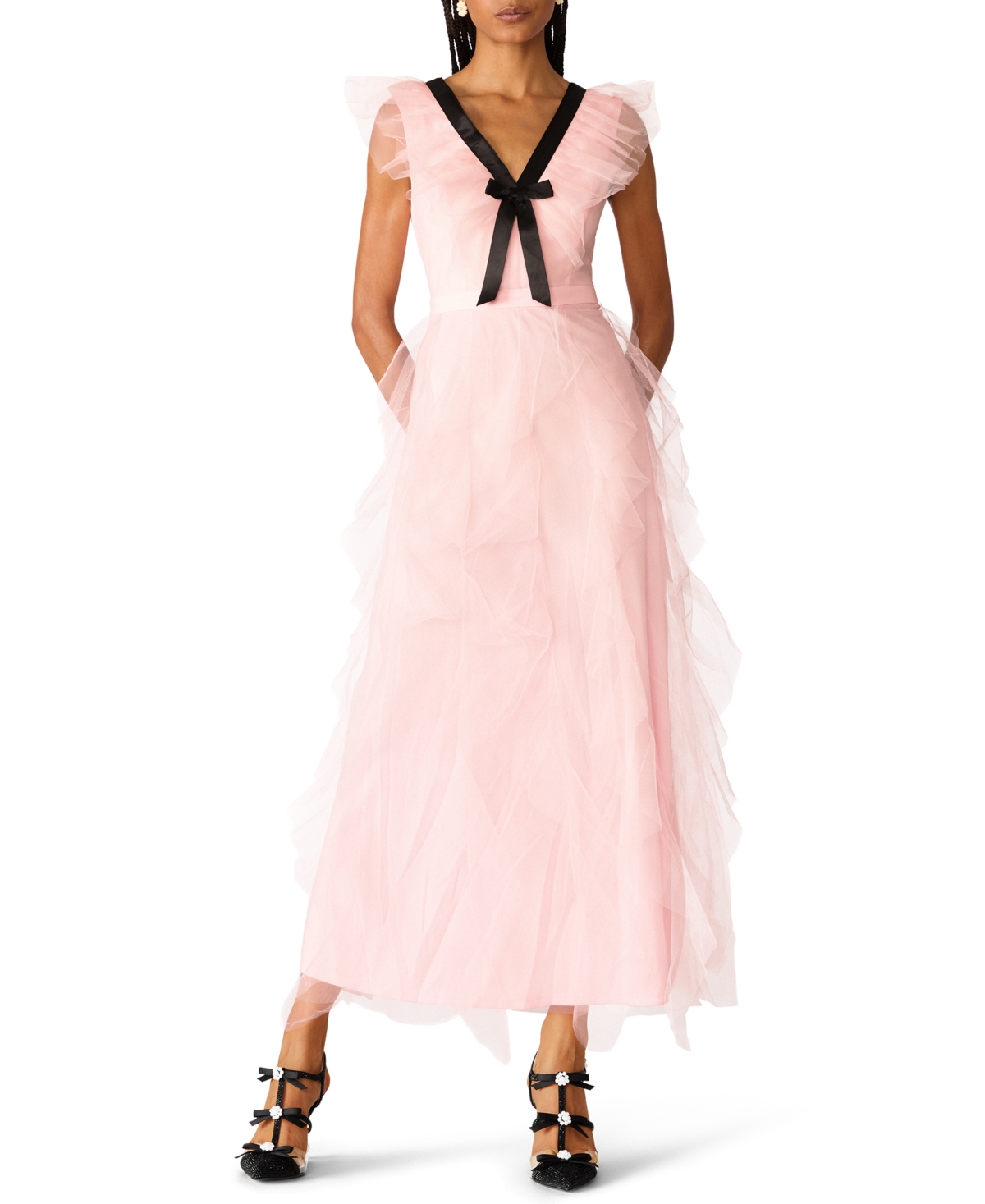 Click here for Betsey Johnson Juniors Cascading Tulle Contrast Bo... prices