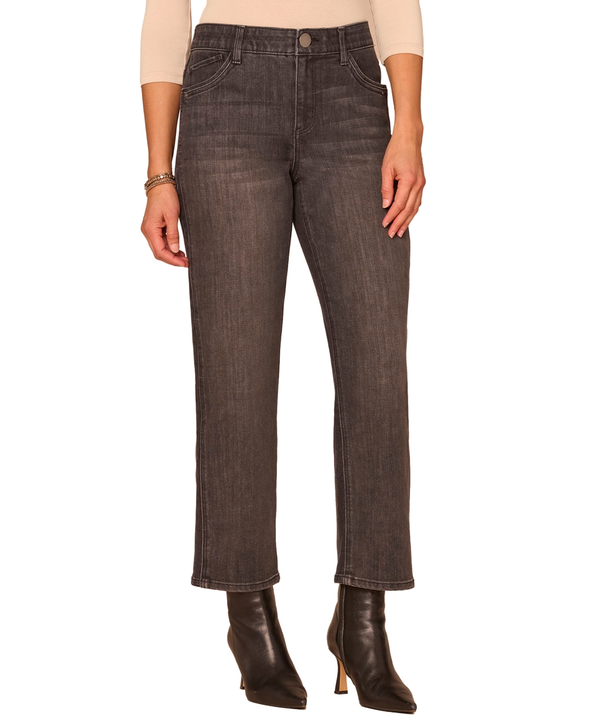 Click here for Democracy Petite AbSolution High-Rise Straight-Leg... prices