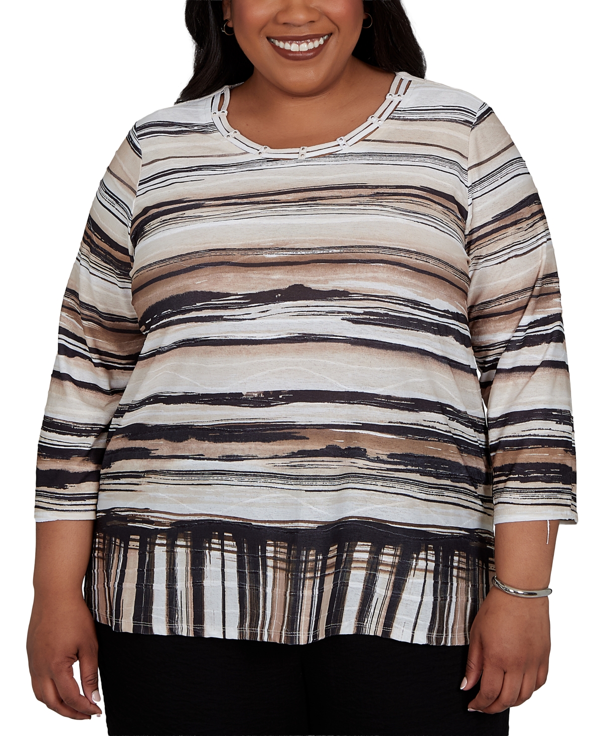 Click here for Alfred Dunner Plus Size Travel Advisory Scratched... prices