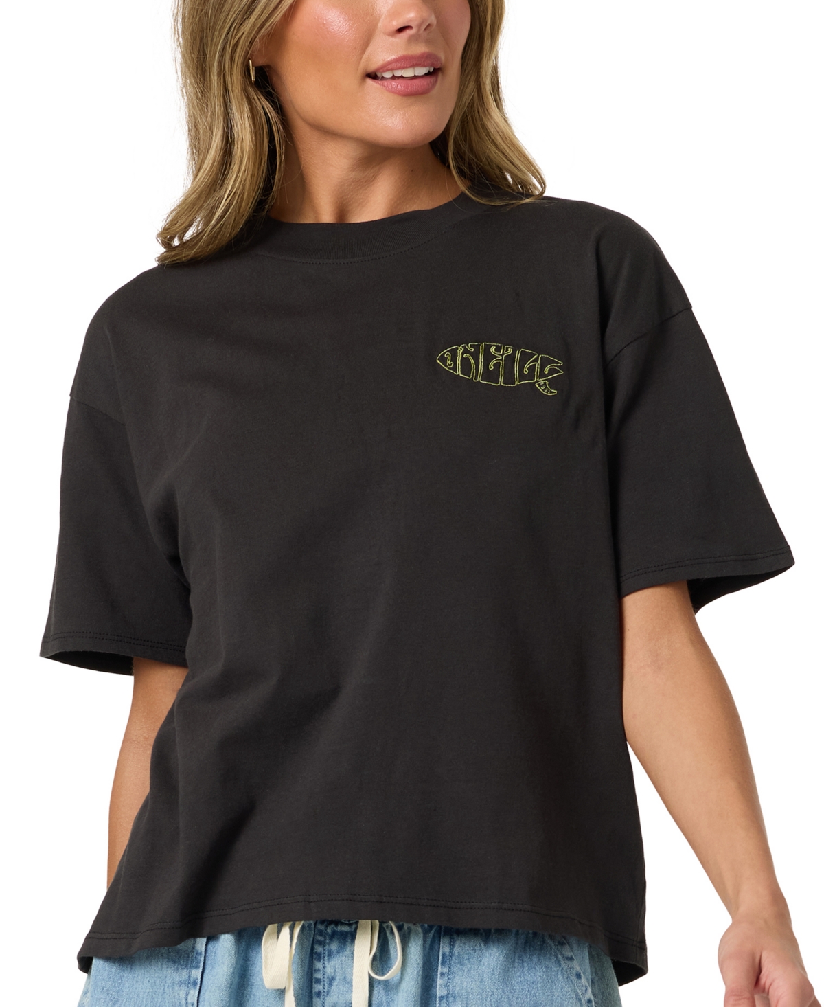 Click here for ONeill Womens Board Crewneck Embroidered Easy T-Sh... prices