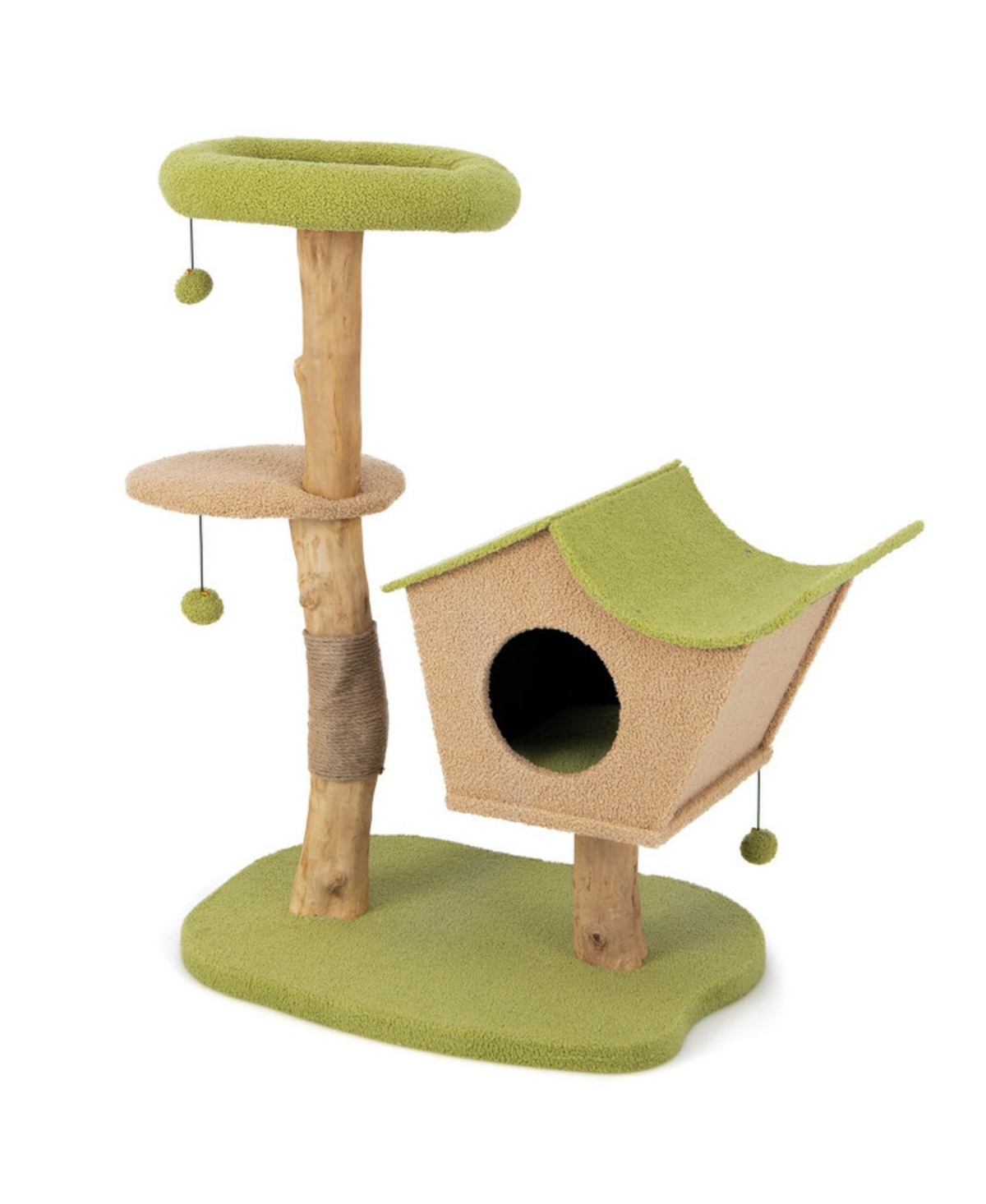 Click here for Hongge 43 Inch Wooden Cat Tree with Padded Top Per... prices