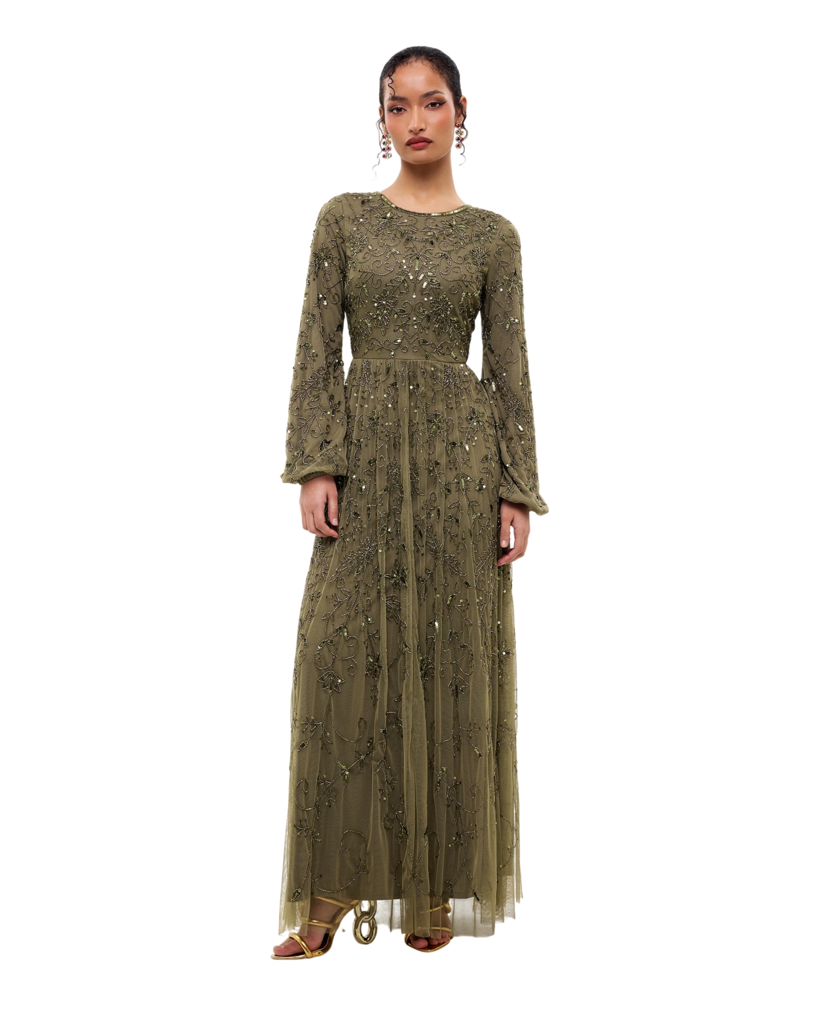 Click here for Maryisa Womens Modest Ebellished Sequins A Line Ma... prices