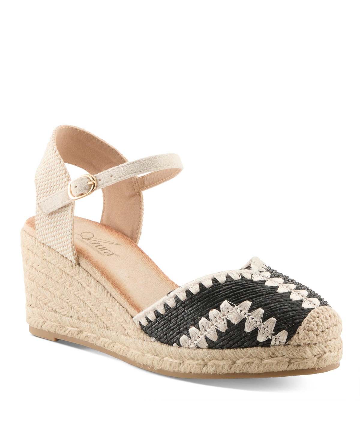 Click here for Azura Womens Adrina Espadrille Wedge with Rope Sol... prices