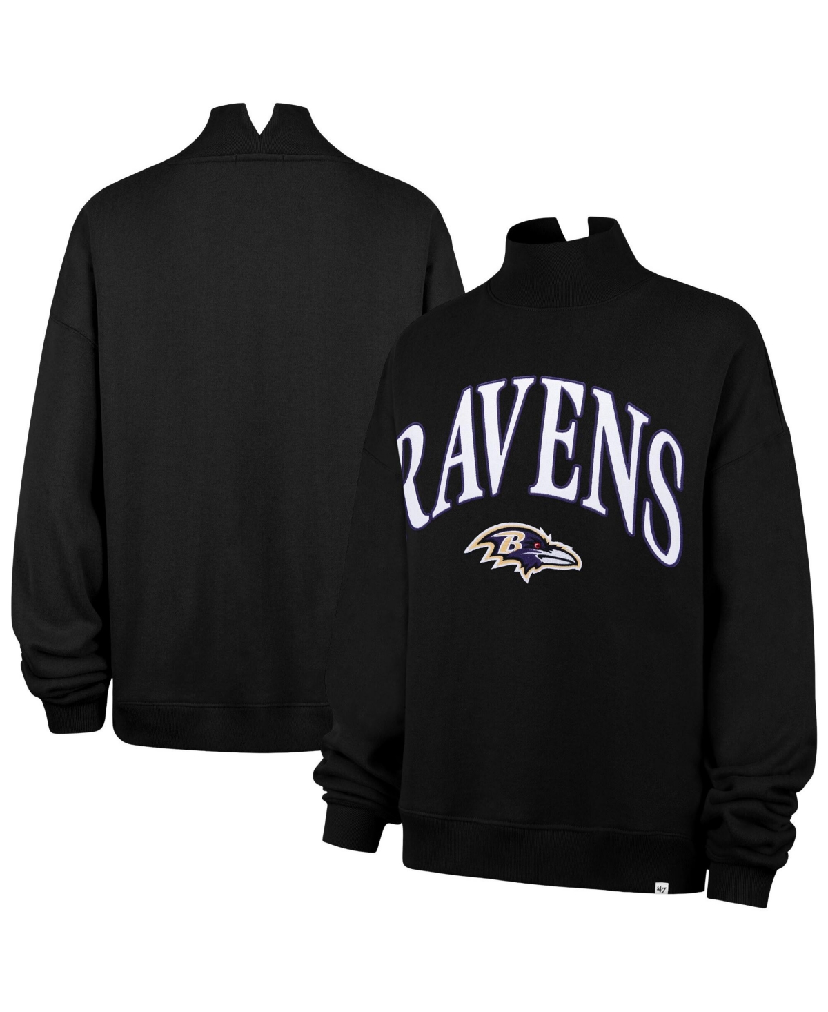 Click here for 47 Brand Womens Black Baltimore Ravens Oversized V... prices