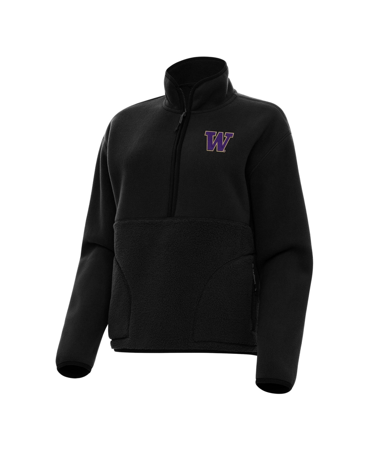 Click here for Antigua Womens Black Washington Huskies Figure Hal... prices