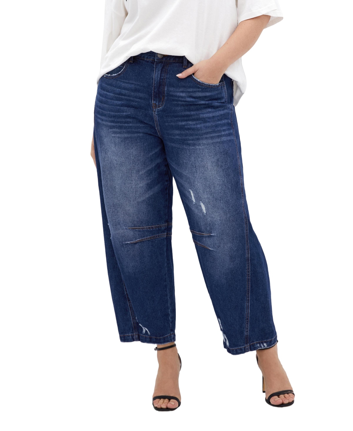 Click here for City Chic Womens Plus Size Harley Fit Bea Barrel L... prices