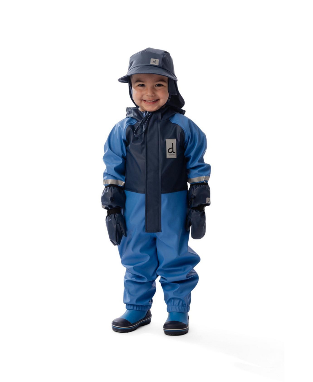 Click here for Deux par Deux Baby Boy Rain One Piece - Blue prices