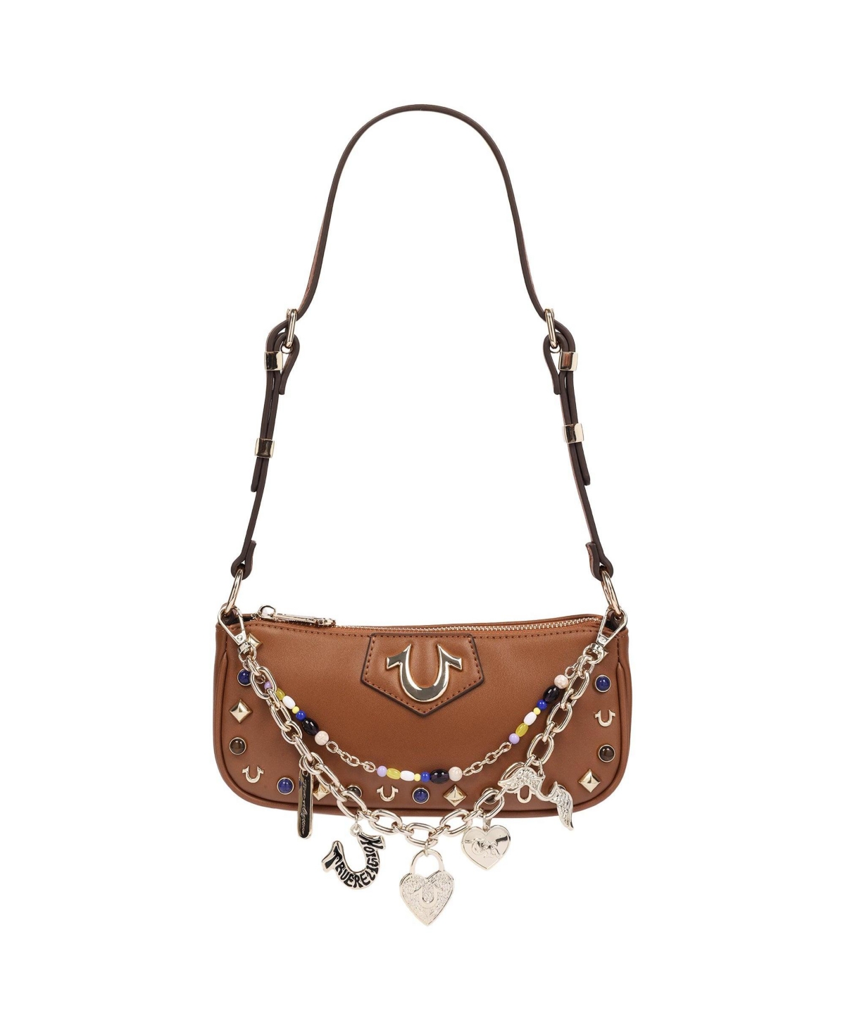 Click here for True Religion Chain and Studs Shoulder Bag - Cogna... prices